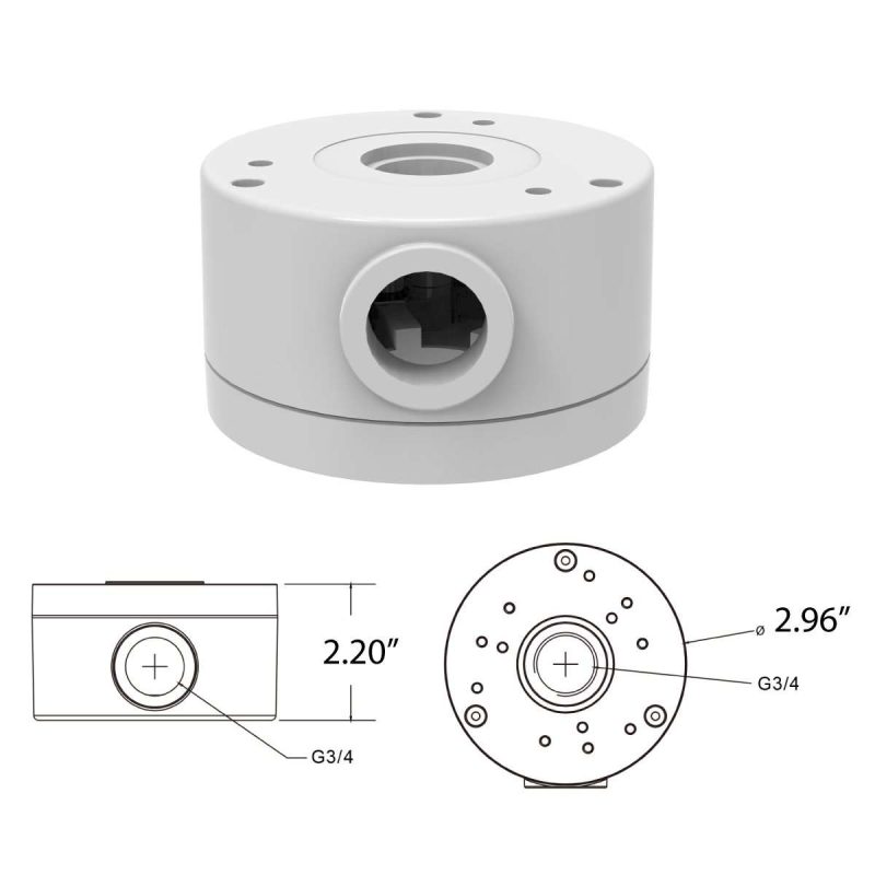 Camera Junction Box I Outdoor Mounting Base For Camius Camera