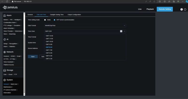 How To Set The Date And Time On Security DVR, NVR I Camius