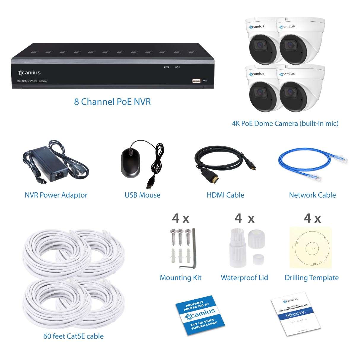 4 Camera Poe Nvr Kits