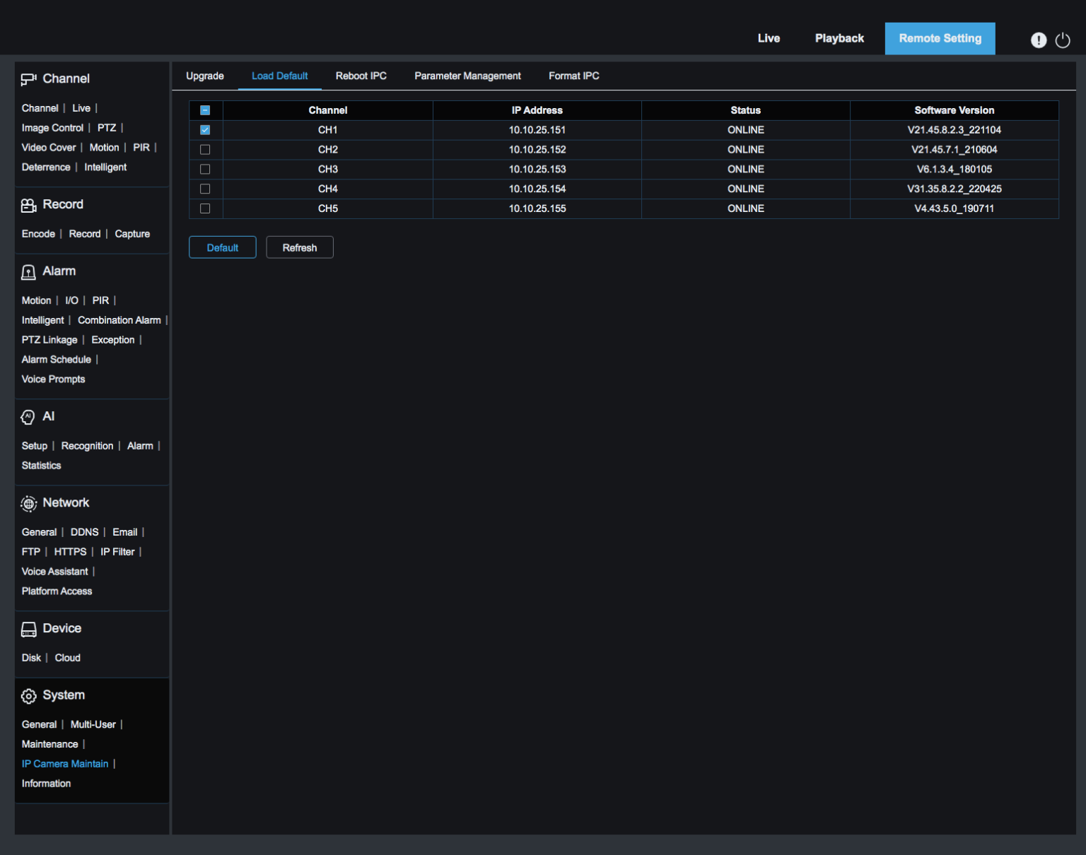 How To Reset IP Camera Settings (R-series)